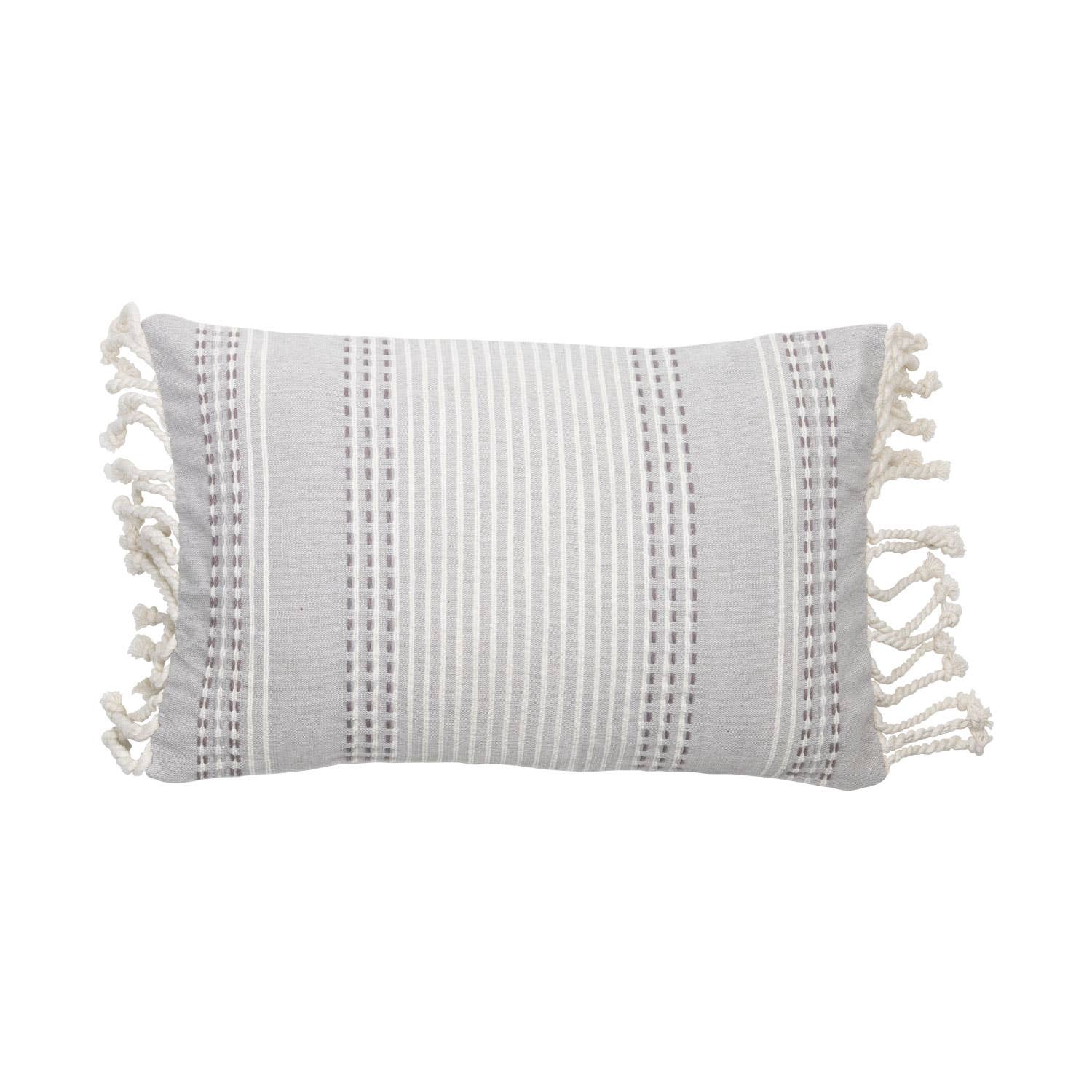 Hand Woven Nila Pillow Gray – iDESIGN INC.